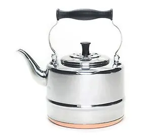BONJOUR CUISINE Bonjour 2-qt Stainless Steel Teakettle Copper B Ottom - Silver