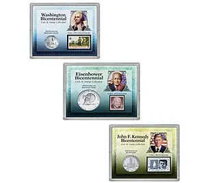 AMERICAN COIN TREASURES Presidential Coin And S Tamp Set - One-color