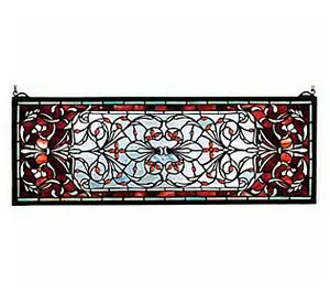 MEYDA Tiffany Style Chelsea Transom Window Panel - One-color