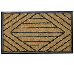 NORTHLIGHT Diamond Pattern Doormat W/rubber Bac 17' X 29 - One-color