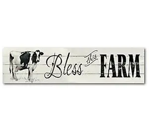 COURTSIDE MARKET Bless This Farm 6' X 24' Woode N Panel - One-color