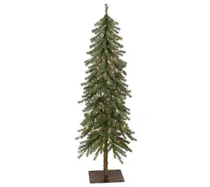 PULEO INTERNATIONAL Puleo Pre-lit 5' Alpine Artificial Christmas Tr Ee W/150 Light - One-color