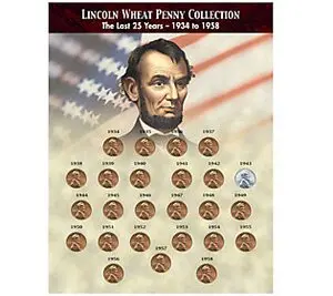 AMERICAN COIN TREASURES Last 25 Years Of Lincoln Wheat Penny Collection - One-color