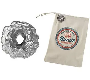 NORDICWARE Holiday Wreath Bundt Pan & Storage G Set - One-color