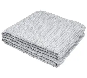 VALERIE PARR HILL Waffle Gray Twin Blanket Valerie - One-color