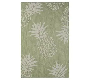 OX BAY TRADING CO. Ox Bay Pineapple Escape Indoor/outdoor Catalina Rug 5' X 7 - One-color