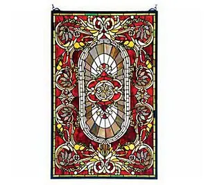 MEYDA Tiffany Style Regal Splendor Window Panel - One-color