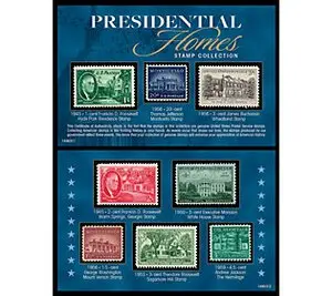 AMERICAN COIN TREASURES Presidential Homes Stam P Collection - One-color