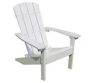 NORTHBEAM Lakeside Faux Wood Adirondack Chair White - One-color