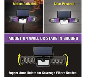 BELL & HOWELL Bell + Howell 2-in-1 Monster Solar Floodlight A D Bug Zapper