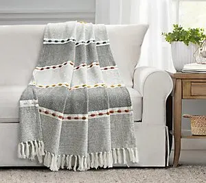 LUSH DECOR Fall Tasse L Throw Blanket