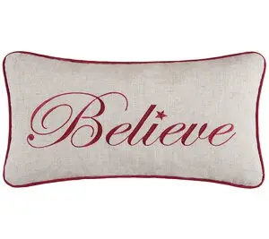 C&F HOME Believe Pillow By - One-color