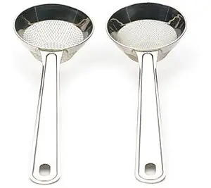 RSVP Set Of 2 Stainless Steel Sifters - Silver