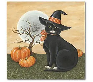 COURTSIDE MARKET Pretty Kitty 16x16 Canvas Wall Art - One-color