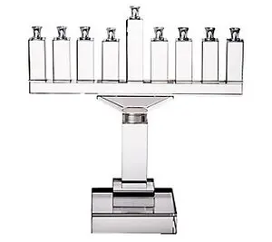 COPA JUDAICA Traditional Crystal Menorah - One-color