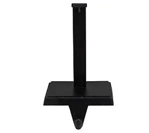 NORTHLIGHT 6.75' Black Stocking Holder With Orn Ment Hanger - One-color