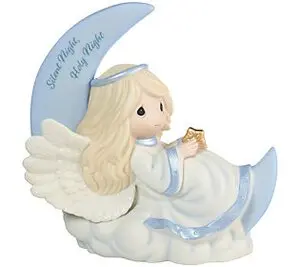 PRECIOUS MOMENTS Silent Night, Holy Night Angel Figurine - One-color