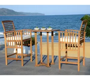 SAFAVIEH Pate 3-piece Bar Table Bistro Set - One-color