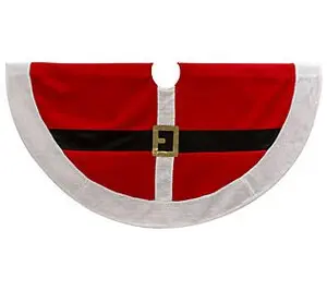 GERSON INTERNATIONAL 48-in H Santa Tree Skirt Gerson Co - One-color
