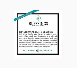 MY SAINT MY HERO Blessing Charm Door Hanger