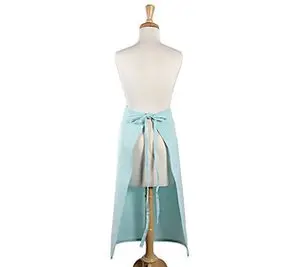 DESIGN IMPORTS Chambray Half-waist Bistro Apron