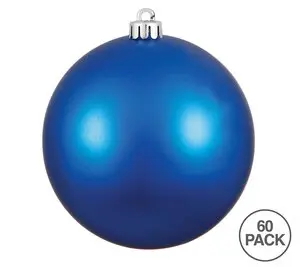 VICKERMAN 2.4' Matte Finish Ball Ornament 60/bo