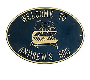 WHITEHALL Personalized Grill Plaque - One-color