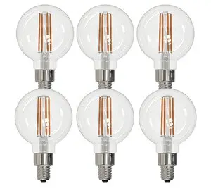 BULBRITE 2.5w Warm White G16 Led Light Bulbs 6p - One-color
