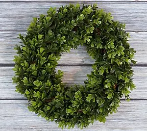 PURE GARDEN 14' Round Boxwood Wreath