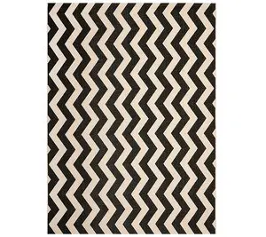 SAFAVIEH 8' X 11' Vertical Zigzag Indoor/outdoo R Rug - One-color