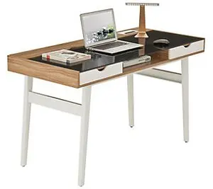 TECHNI MOBILI Compact Computer Desk With Multiple Storage