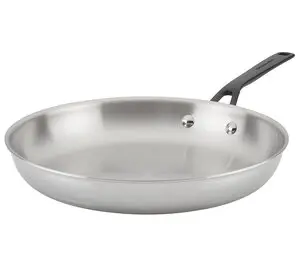 KITCHENAID 5-ply Clad Stainless Steel 12.25-inc H Frying Pan - Silver