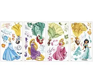 ROOMMATES Disney Princess Royal Debut Peel & St Ick Wall Decal - One-color