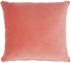 NOURISON HOME Solid Velvet 16' X 16' Throw Pillow