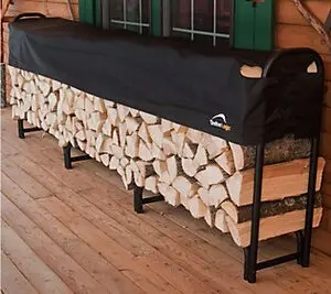 SHELTERLOGIC 12' Firewood Rack With Adjustablec Over