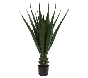 NEARLY NATURAL Agave Artificial Plant By - One-color