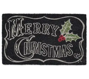 DESIGN IMPORTS Dii Merry Christmas Chalkboard Natural Coir Doo Rmat - One-color