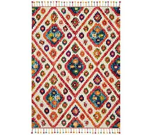 NOURISON HOME Moroccan Casbah Geometric 7'10' X 10'6 Area Rug - One-color