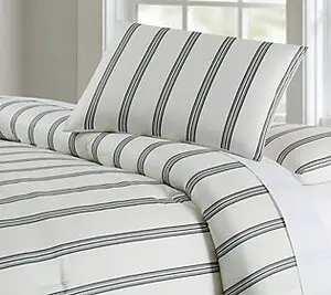 TRULY SOFT Millennial Stripe King 3-piece Comfo Rter Set