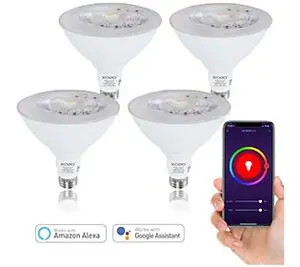 XODO Smart Floodlight Led Bulb 4-pack Multi-col Or E26 11w