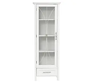 TEAMSON Wooden Linen Cabinet With Drawer, Hite - One-color