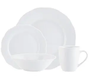 GODINGER Inglenook Plain 16 Piece Dinnerware Set - One-color