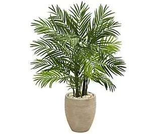 NEARLY NATURAL 4' Areca Palm Tree In Planter By - One-color