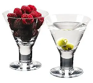 BADASH CRYSTAL Crystal Caprice Set Of 4 Martini Or Dess Ert Servers - One-color