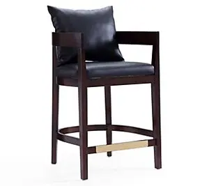 MANHATTAN COMFORT Ritz 34' Beech Wood Counter Height Bar Stool - One-color