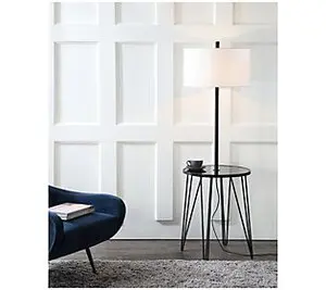 SAFAVIEH Ciro 58 Inch Floor Lamp Side Table By