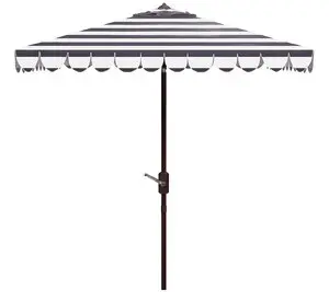 SAFAVIEH Vienna 7.5' Square Crank Umbrella By - One-color