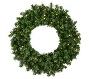 VICKERMAN 30' Douglas Fir Wreath By - One-color