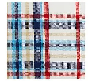 DESIGN IMPORTS 14' X 108' Lighthouse Plaid Tabl Runner