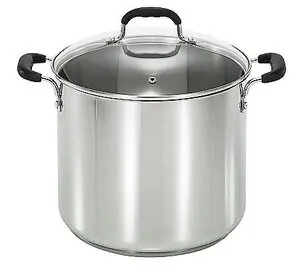 T-FAL 12-qt Stainless Steel Stock Pot - Silver